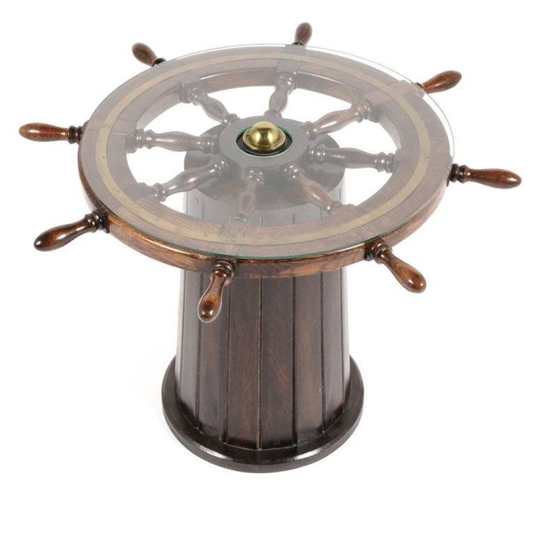 Ship’s Wheel Table at 1stDibs | ship wheel table, ships table