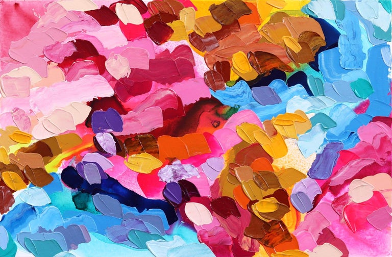 Shiri Phillips - "Dancing Color" - Impasto Thick Paint Colorful ...