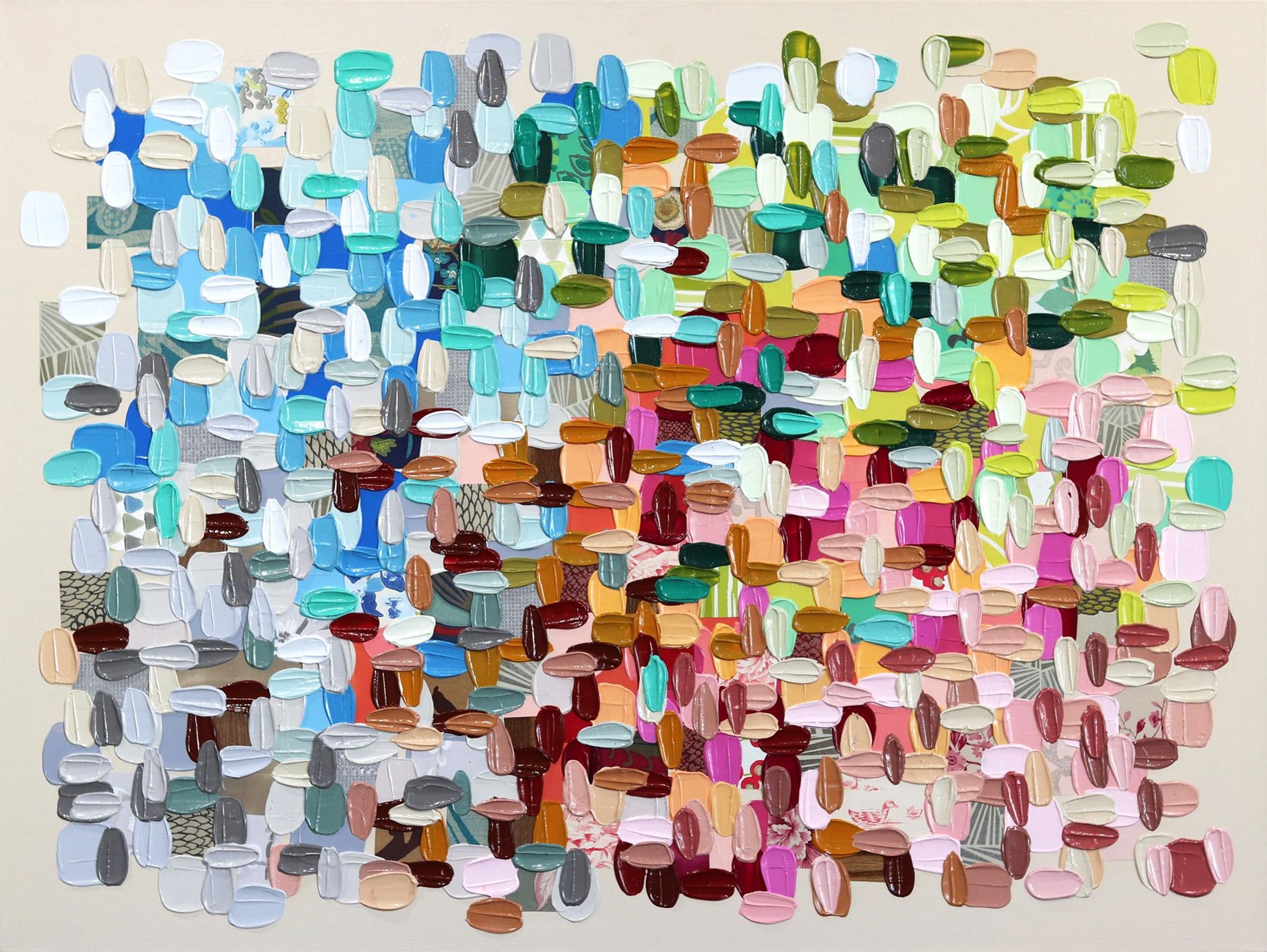 Shiri Phillips - "It's Warm Somewhere" - Impasto Thick Paint Colorful ...