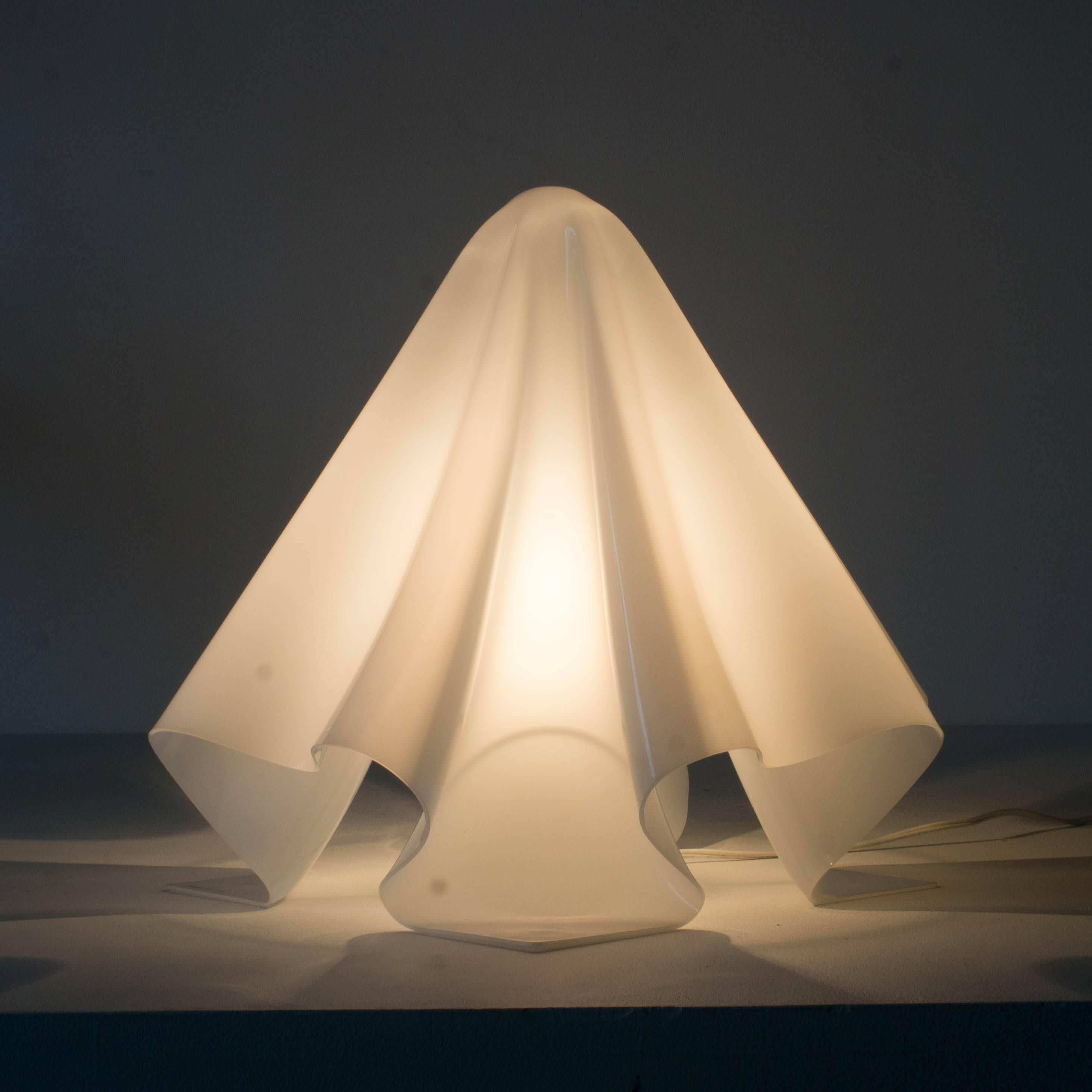 Shiro Kuramata White Acrylic Ghost Lamp Small For Sale at 1stDibs