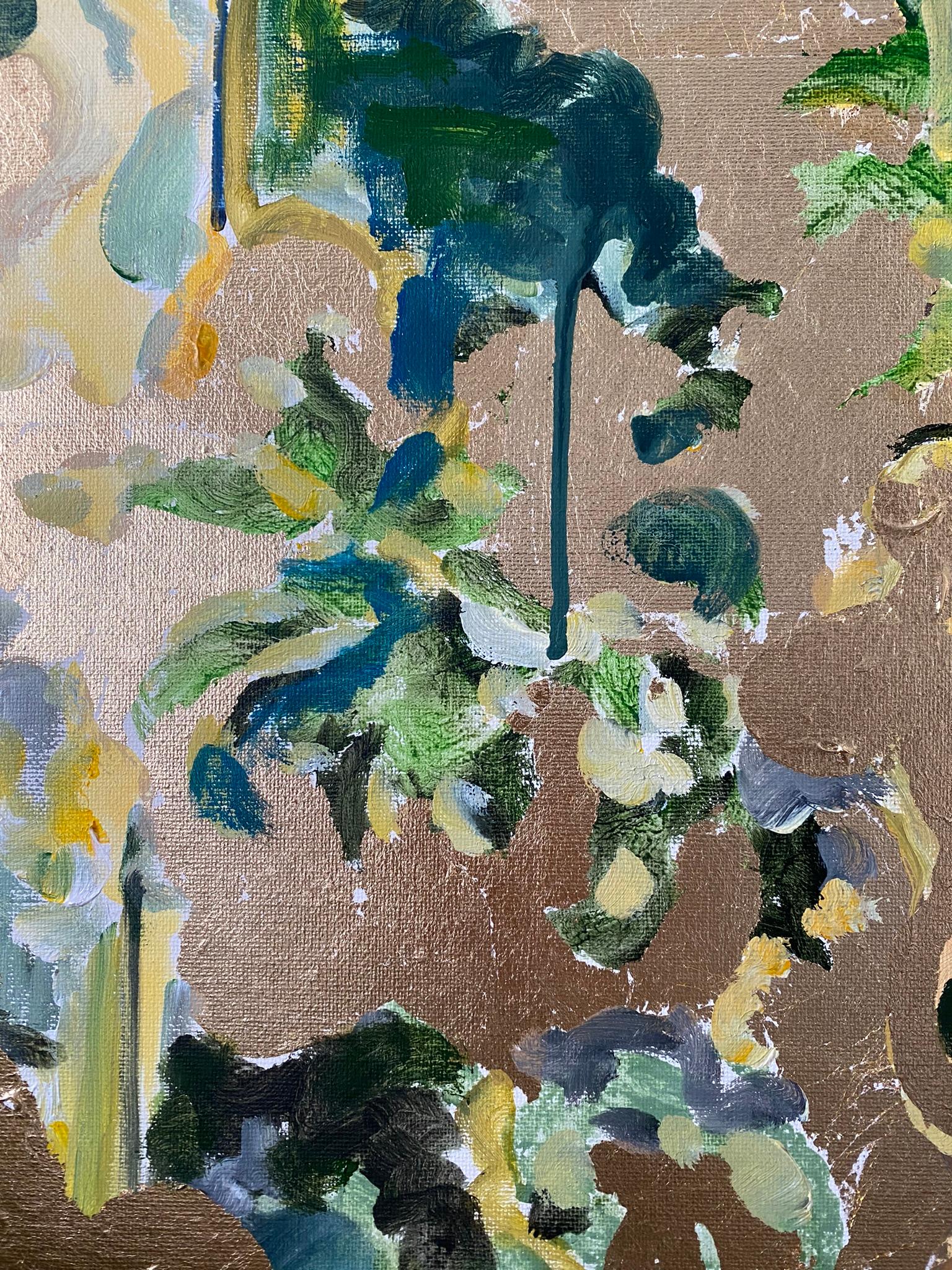 Shizico Yi - Original Oil-Large-Sunlit Series-Landscape Memory, Gold ...