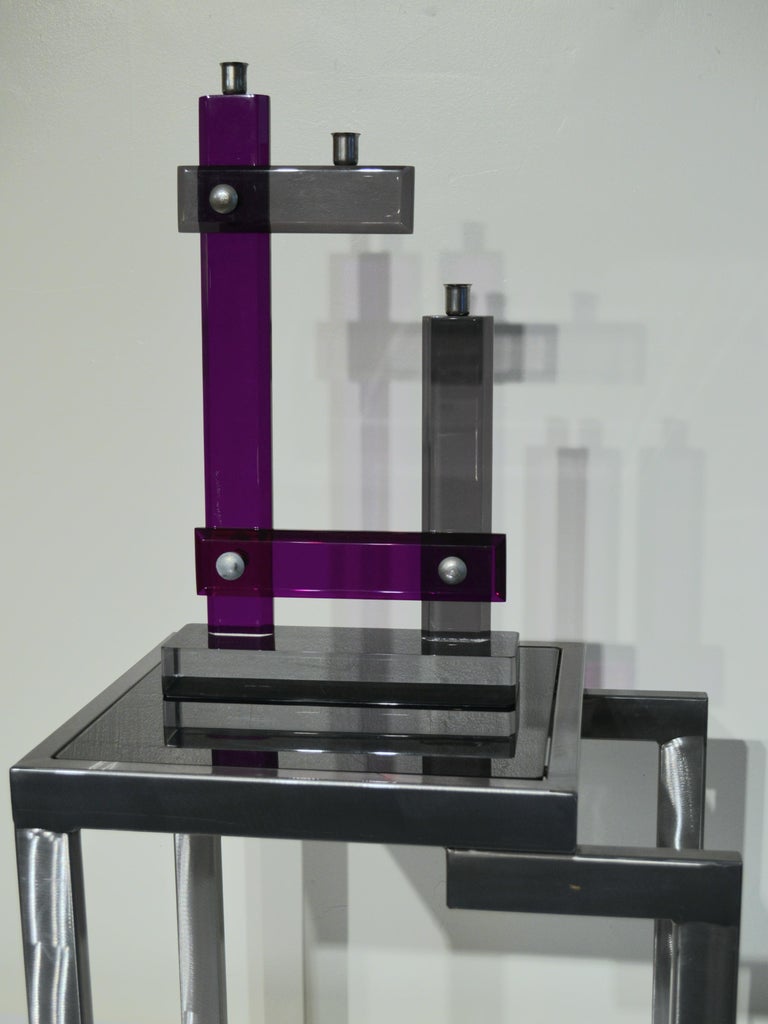 Post-Modern Lucite Candelabra by Shlomi Haziza For Sale at 1stDibs