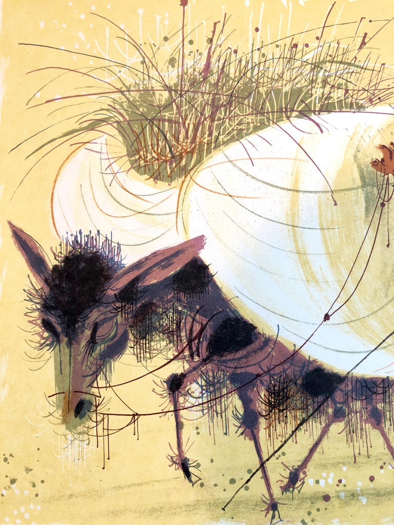 Shmuel Katz - Loaded Donkey, Old City of Jerusalem Israeli Judaica ...