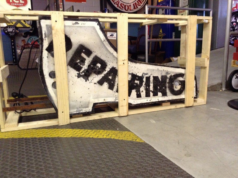 Shoe REPAIRING Single Sided Neon Cobbler Sign For Sale at 1stDibs