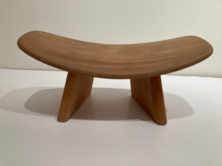 Shoggi Stool by Alain Gaubert 1980s French Meditation Beechwood ...