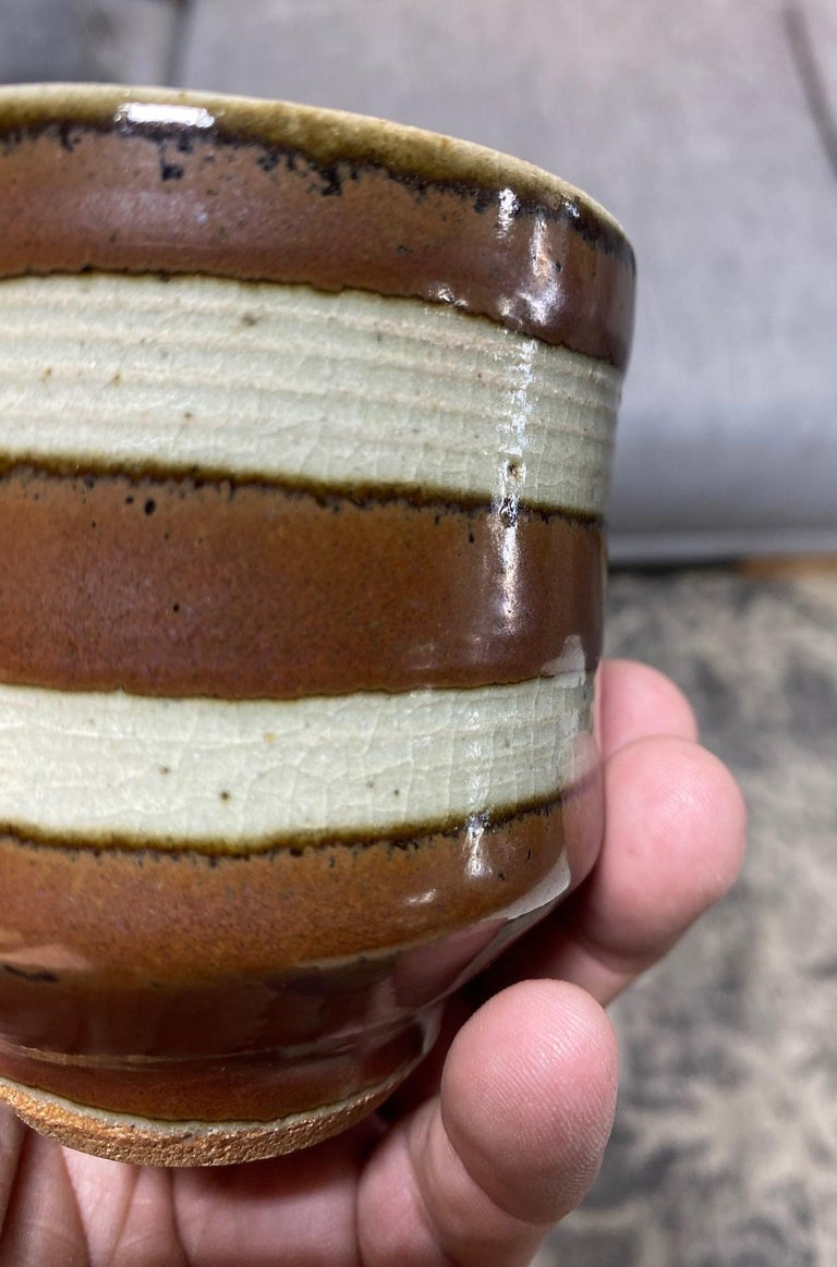 Shoji Hamada Mingei Kakiyu Kaki Glaze Japanese Pottery Yunomi Teacup ...