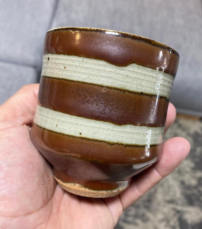 Shoji Hamada Mingei Kakiyu Kaki Glaze Japanese Pottery Yunomi Teacup ...