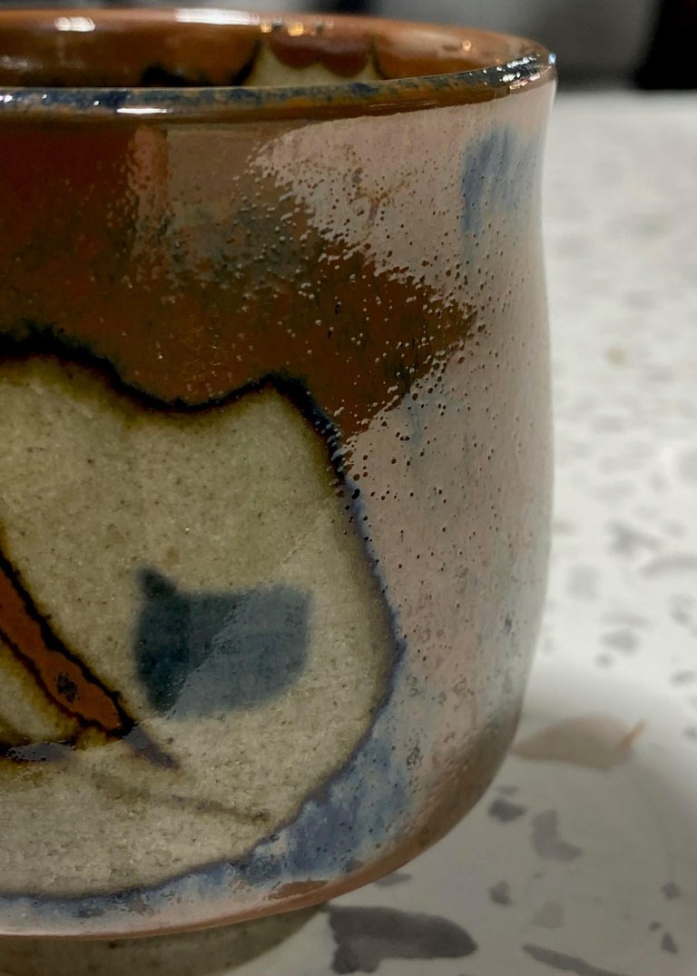 Shoji Hamada Mingei Kakiyu Kaki Glaze Japanese Studio Pottery Yunomi ...
