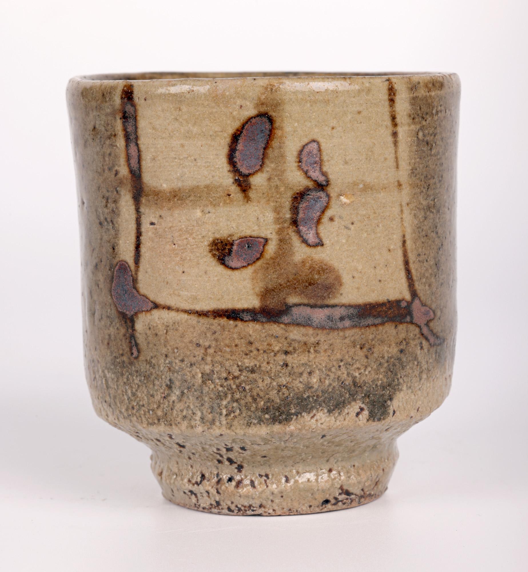 Shoji Hamada Studio Pottery Brushwork Unomi For Sale at 1stDibs
