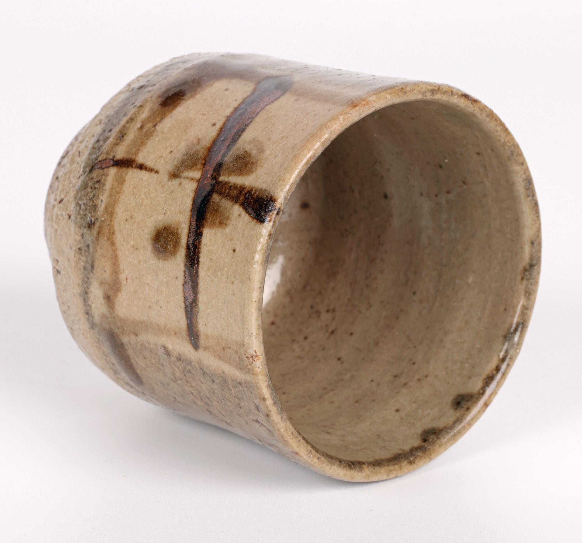 Shoji Hamada Studio Pottery Brushwork Unomi For Sale at 1stDibs