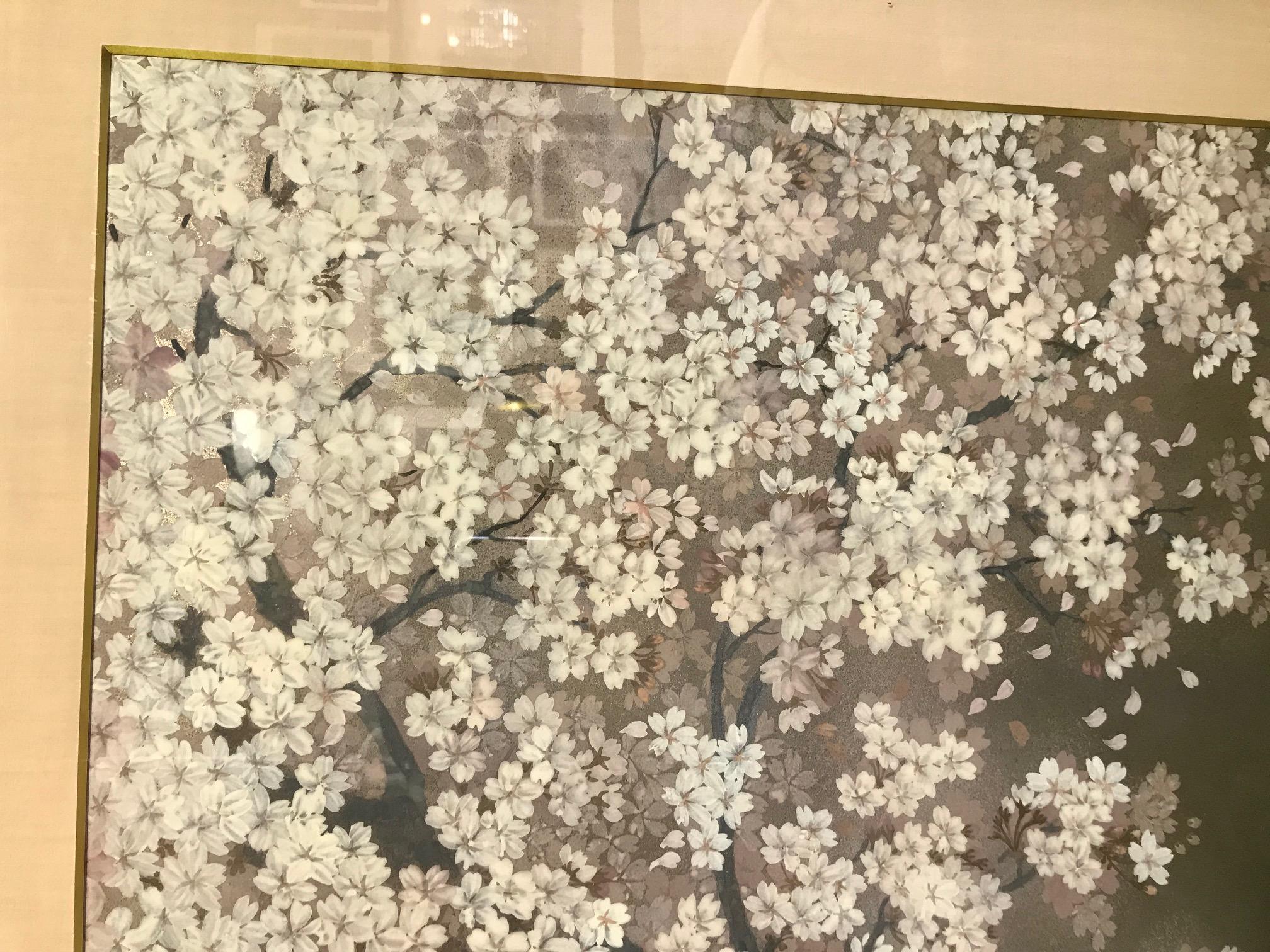 Shoko Ohta Large Japanese Original Cherry Blossoms Tree Serene Nihonga ...