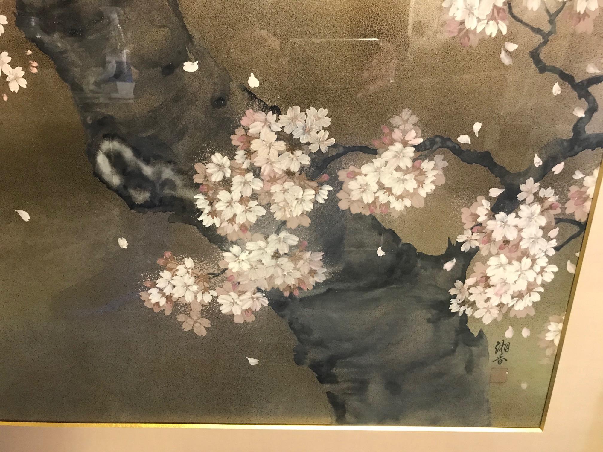 Shoko Ohta Large Japanese Original Cherry Blossoms Tree Serene Nihonga ...