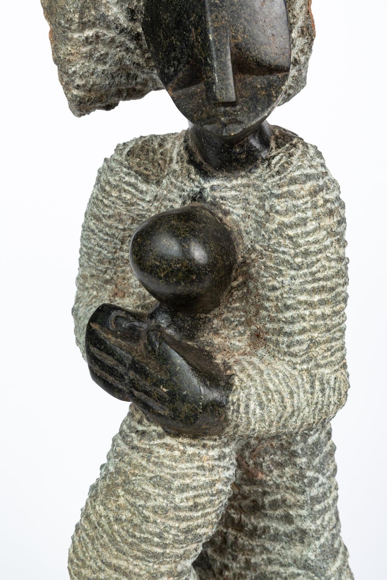 Shona Figurine of Mother and Baby at 1stDibs