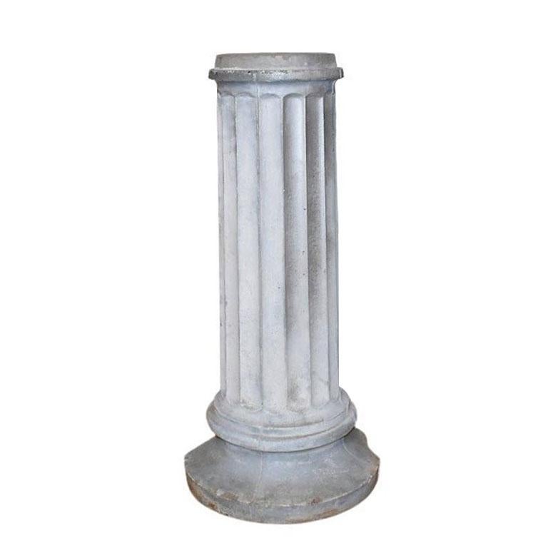 Short Architectural Rustic Greek Concrete Corinthian Column 20th ...