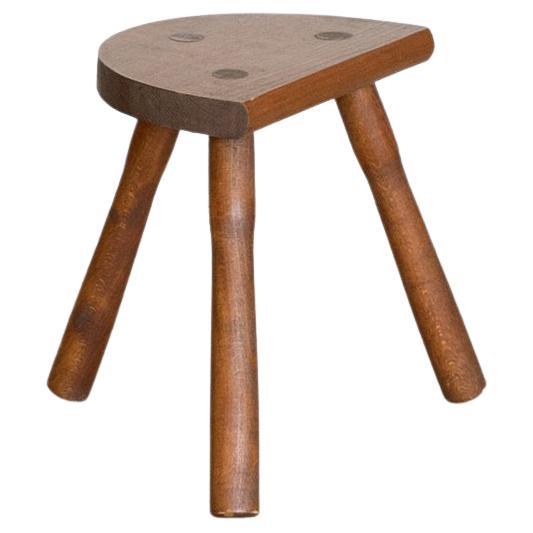 Organic Modern Freeform French Oak-Wood Stool at 1stDibs