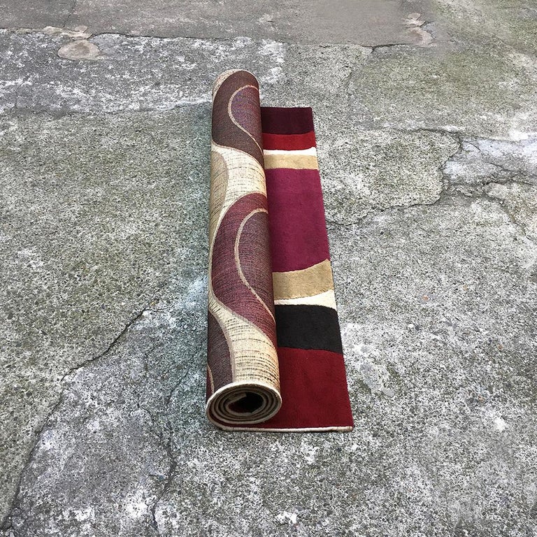 Short Pile Carpet with Irregular Circular Decorations, 1990s For Sale ...