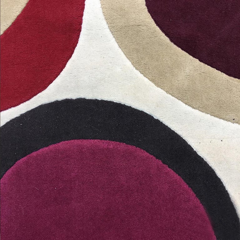 Short Pile Carpet with Irregular Circular Decorations, 1990s For Sale ...