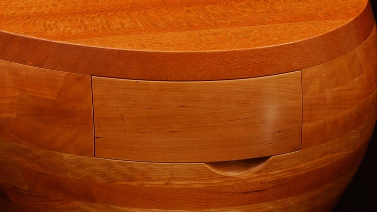 Shoshana Apple Side Table w/Drawer, Cherry and Australian Lacewood by ...