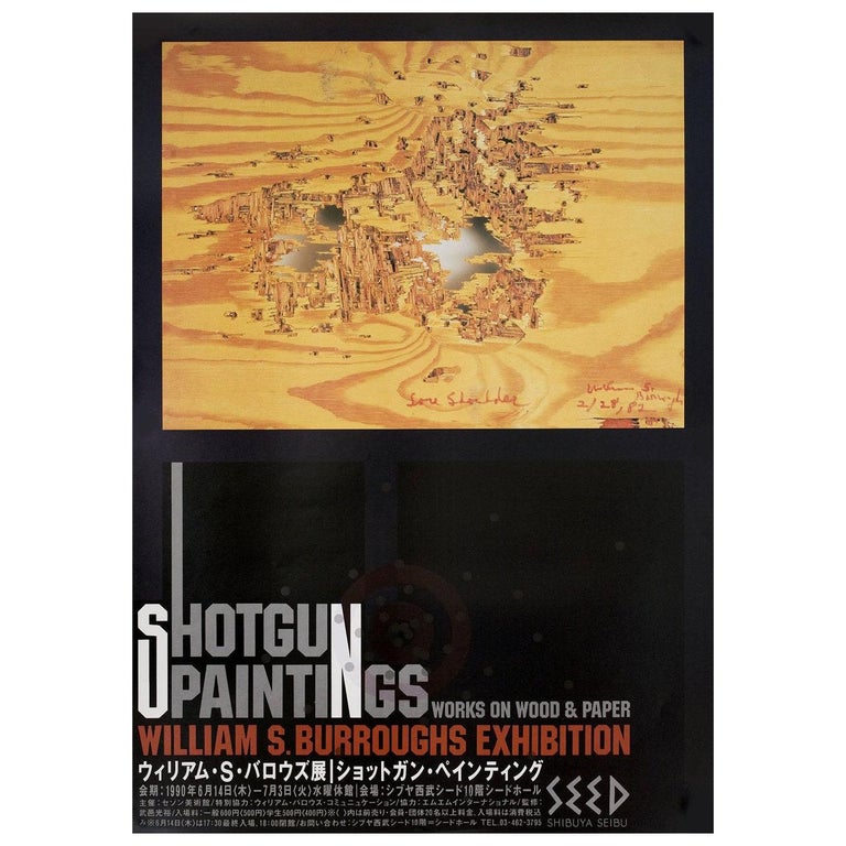 Shotgun Paintings Works on Wood and Paper 1990 Japanese B2 Exhibition ...