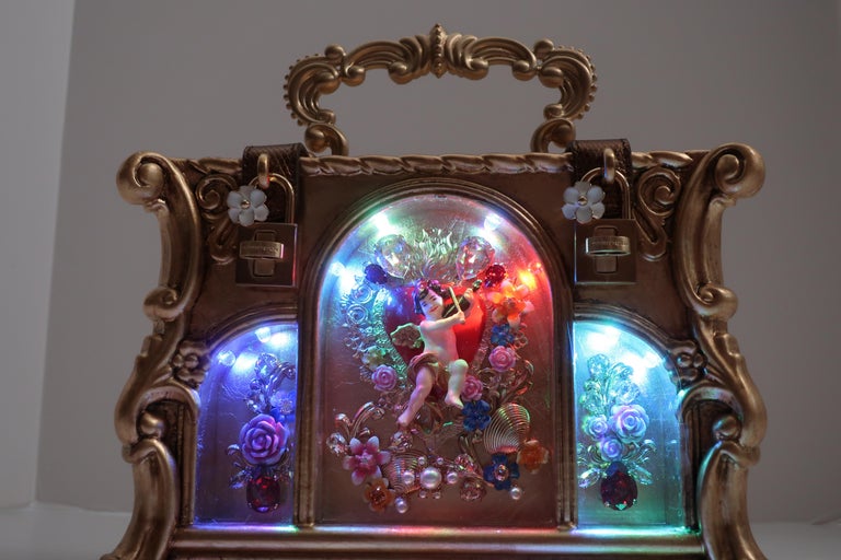 Dolce and Gabbana Angel Cherub Handbag With Lights 2017 Runway $15,000 ...