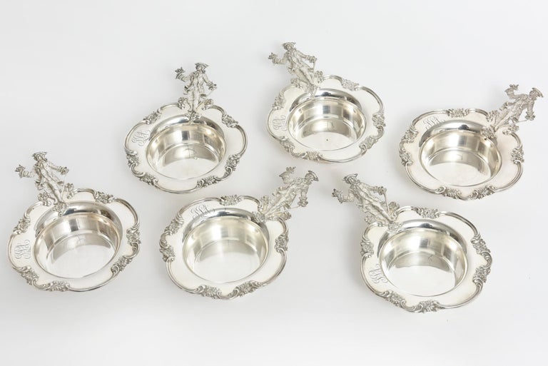 Shreve and Co Figural Man and Woman Sterling Silver Ramekins Set of 12 ...