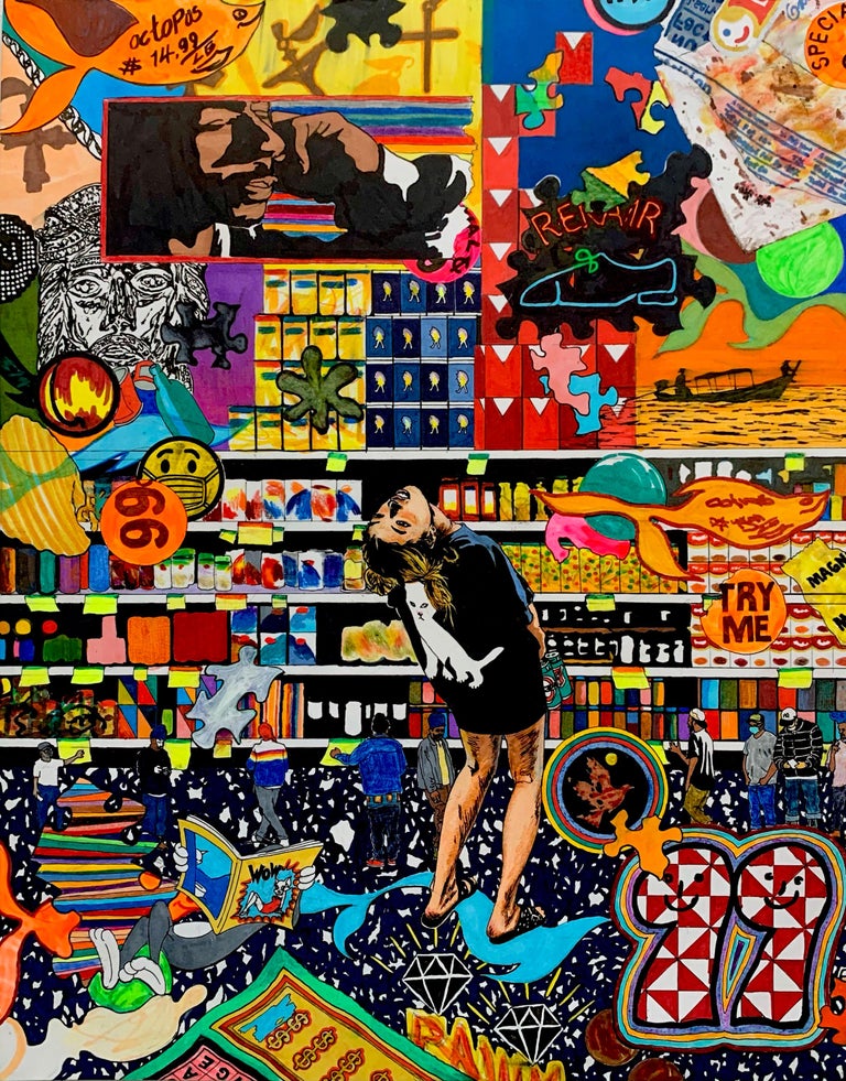 Shuto Okayasu - Strange night Food Bazaar at 1stDibs