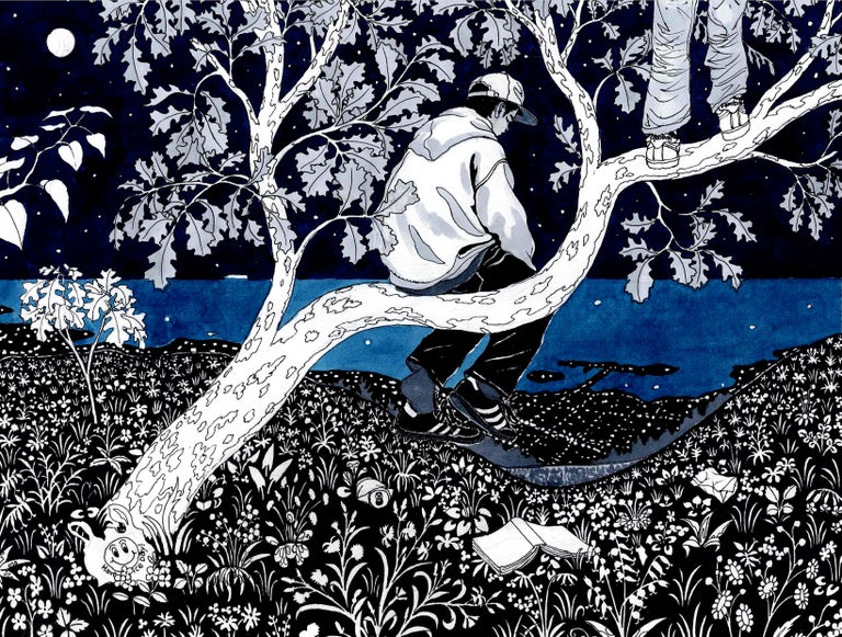 Shuto Okayasu - Whisper of the Midnight For Sale at 1stDibs