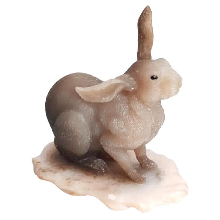 Siberian Nephrite Rabbit Miniature For Sale at 1stDibs