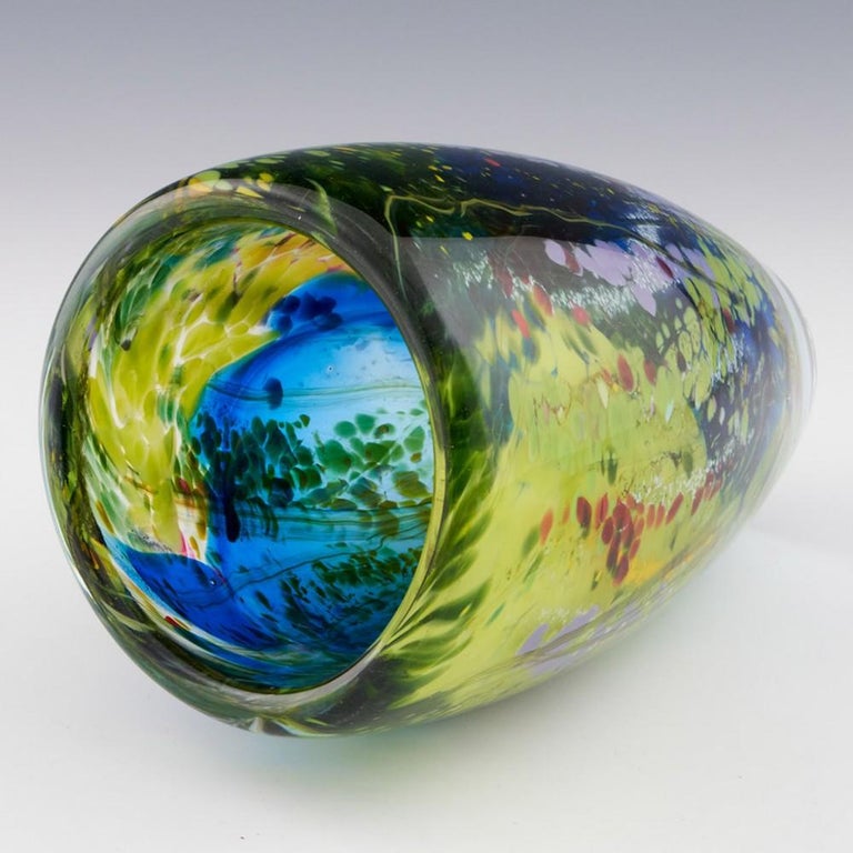 Siddy Langley 'Spring Garden' Pattern Open Vase, 2022 For Sale at 1stDibs