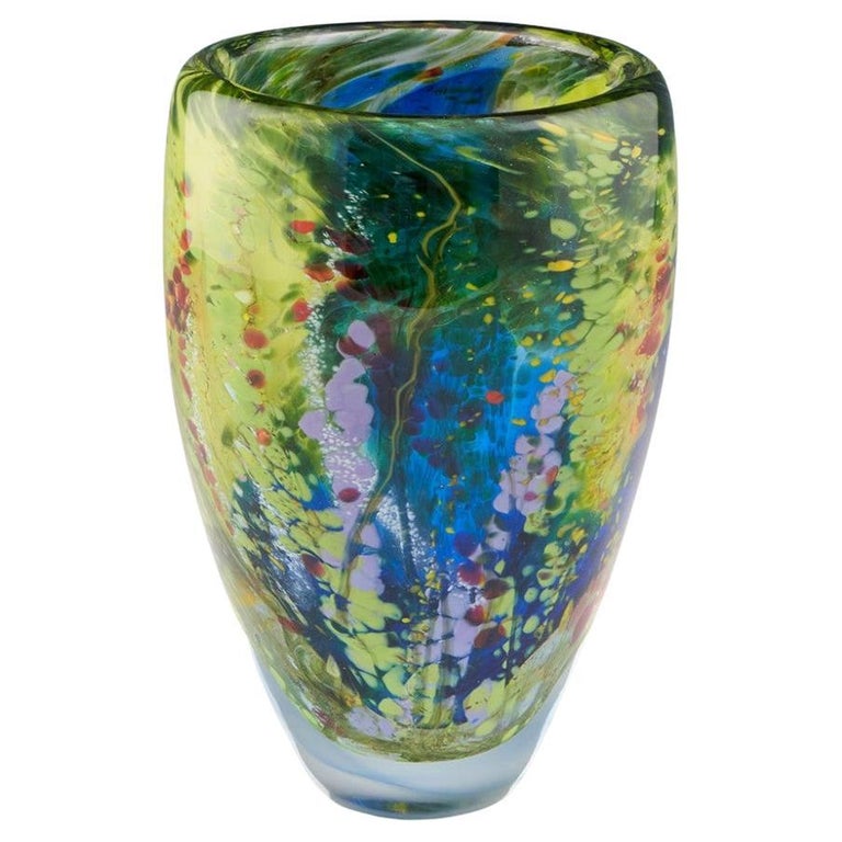 Siddy Langley 'Spring Garden' Pattern Open Vase, 2022 For Sale at 1stDibs