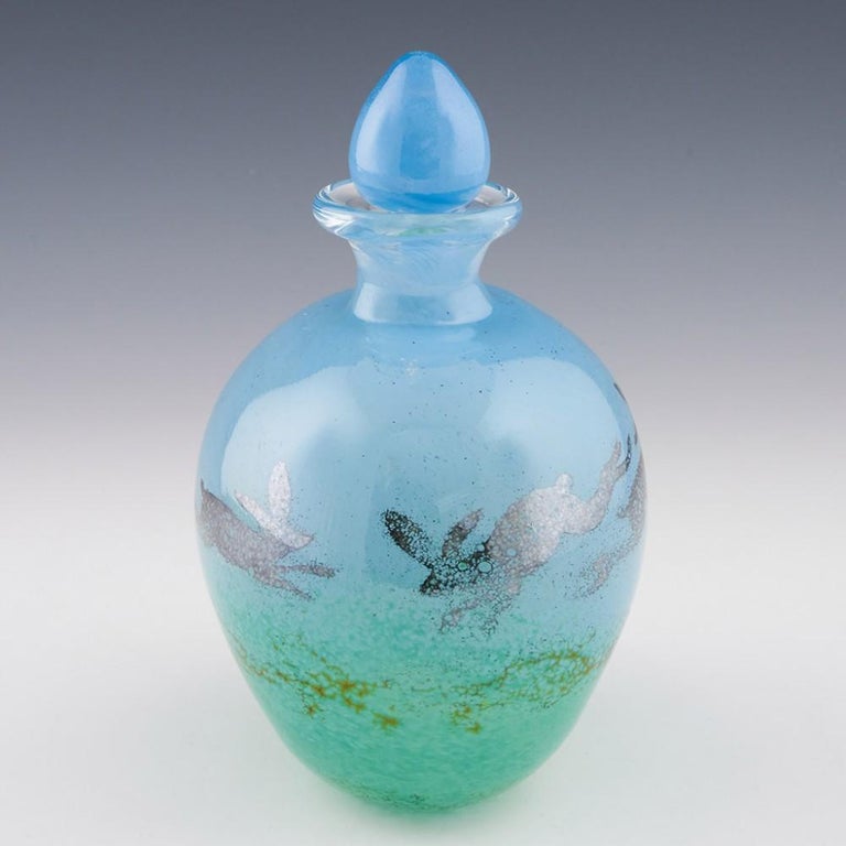 Siddy Langley Stoppered Flask 'Hares' Pattern, 2022 For Sale at 1stDibs