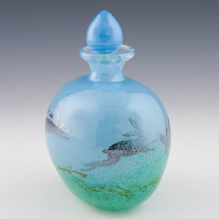 Siddy Langley Stoppered Flask 'Hares' Pattern, 2022 For Sale at 1stDibs