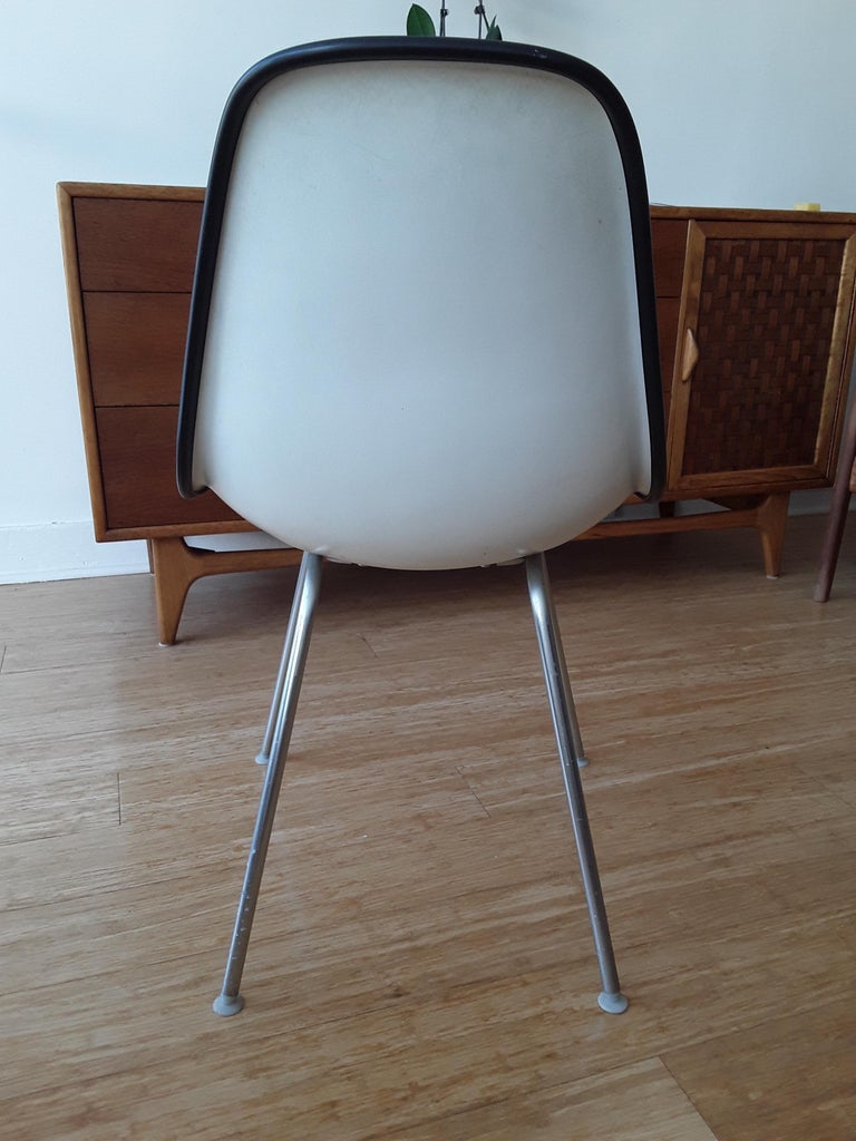 Side Chair on Straight Base by Eames for Herman Miller at 1stDibs