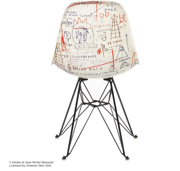 Side Shell Eiffel Chair 'Jackson' after Jean-Michel Basquiat at 1stDibs ...