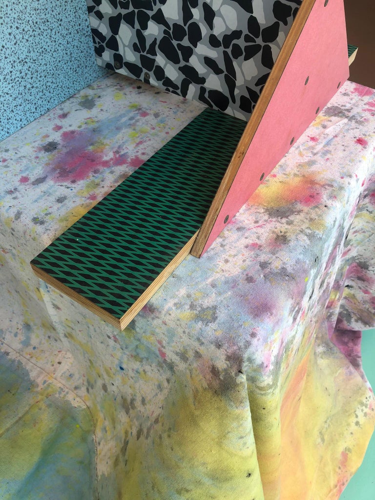 'Side Table 10' Side Table by Peter Shire, 1984 For Sale at 1stDibs