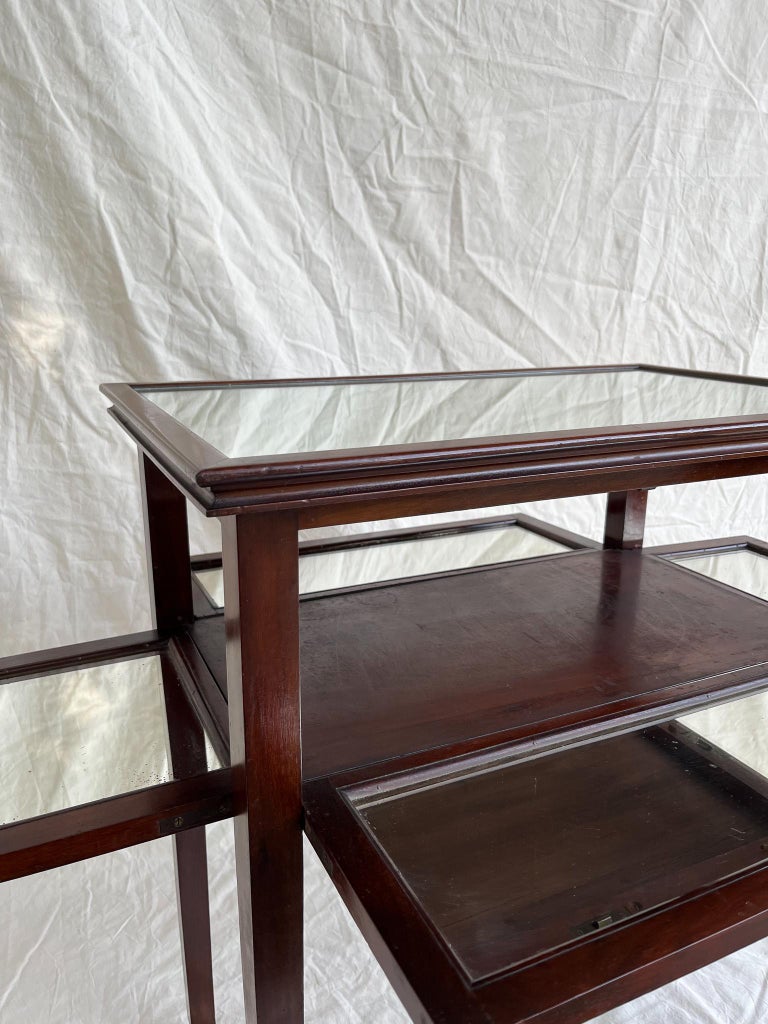 Side Table / Bar in Mahogany and Mirrors, 20th Century, England For ...