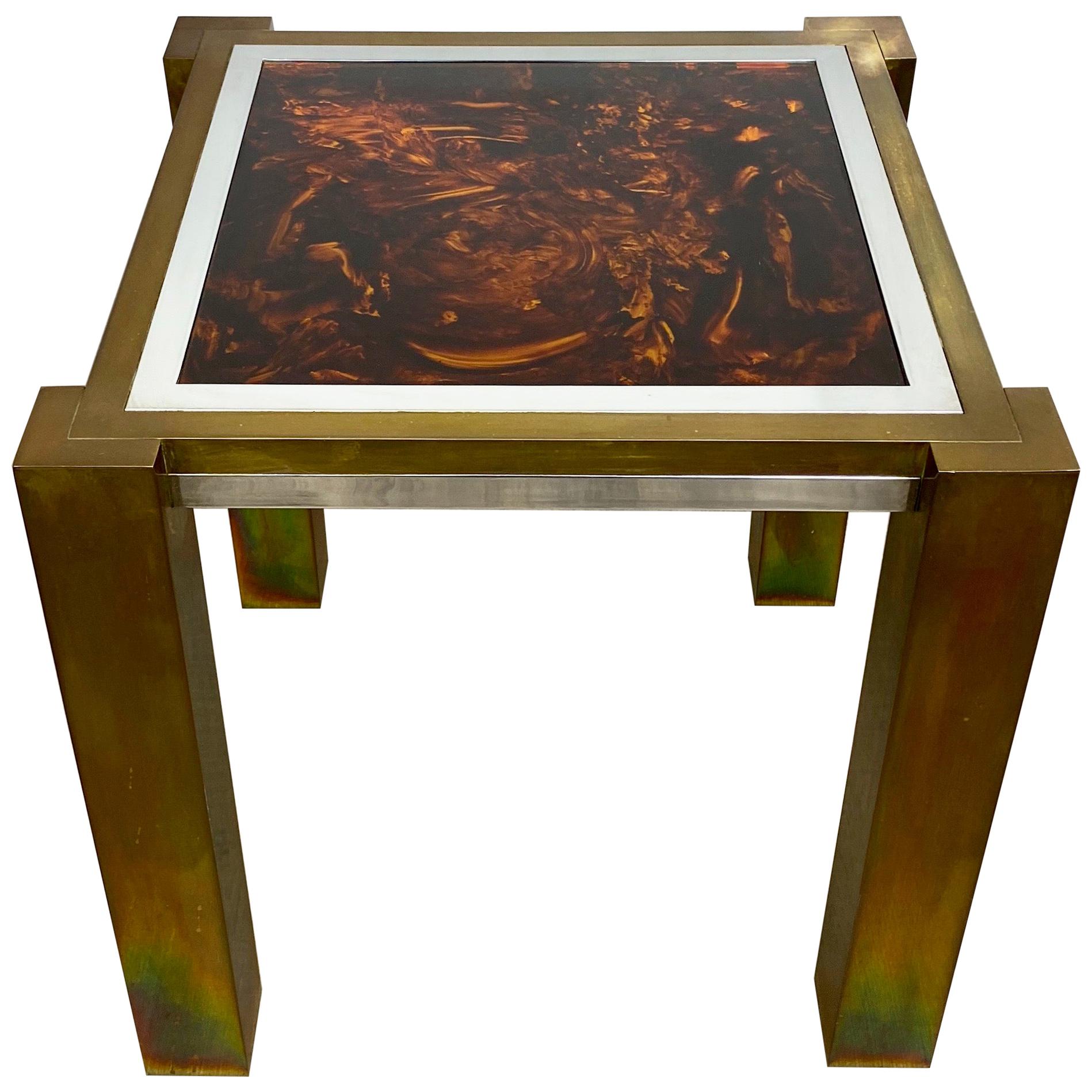 Faux Tortoise Shell Coffee Table at 1stDibs