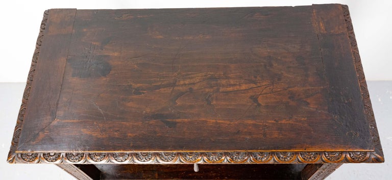 Side Table Hall or Console Oak Table Spanish Colonial Revival, circa ...