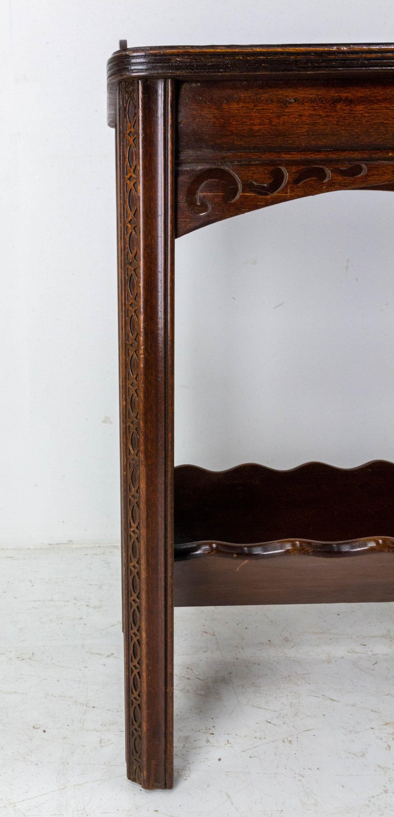 Side Table Hall or Console Table with Magazine Rack Asian, c. 1950 For ...