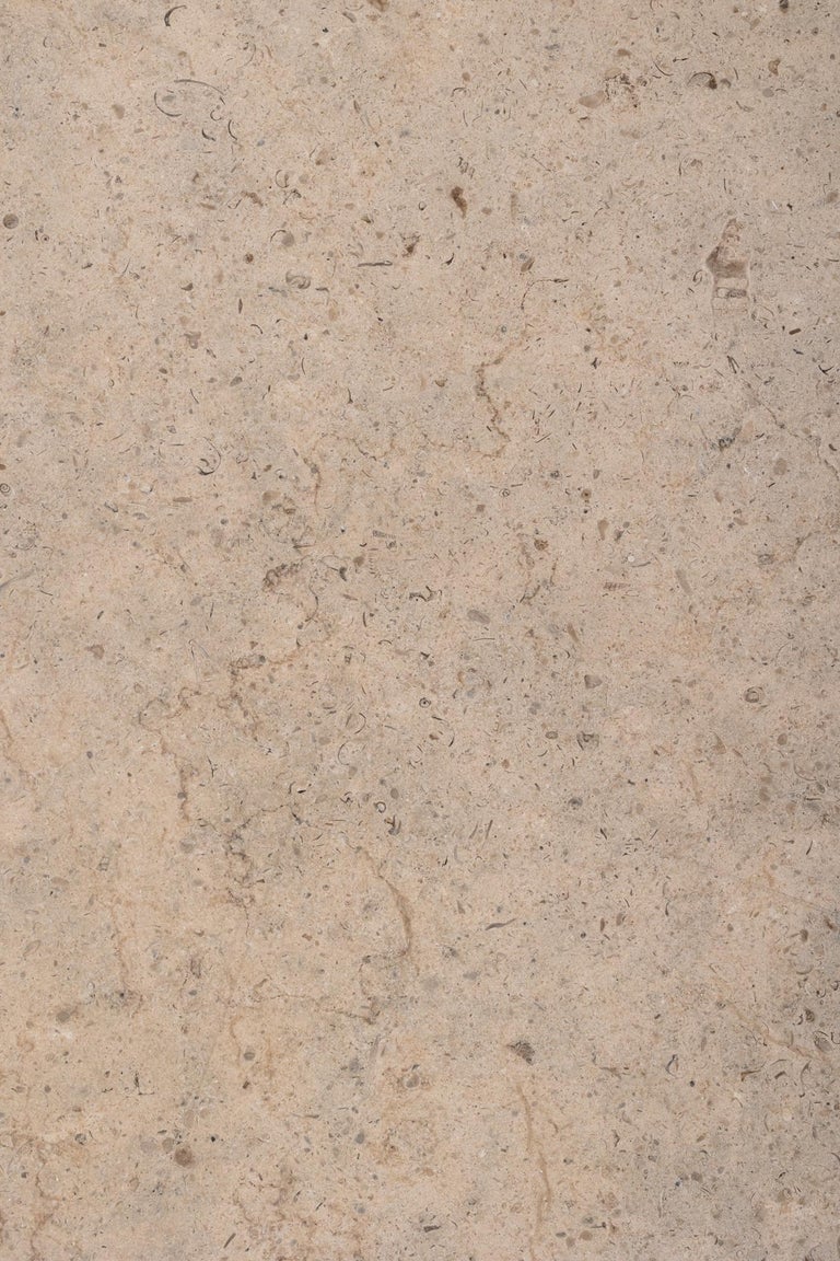 Side Table in Cross Fitted, Lagos Azul Limestone For Sale at 1stDibs ...