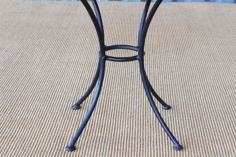 Side Table on Iron Base, France, 1950s at 1stDibs