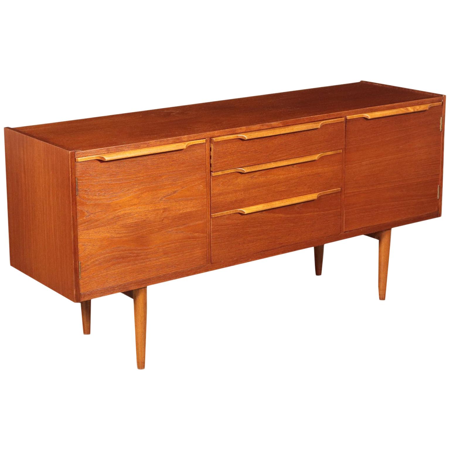 Sideboard Beech and Teak Veneer England 1960s English Production at ...