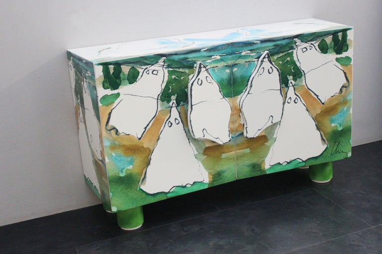 Sideboard by Sandro Chia for Cleto Munari, 2008 For Sale at 1stDibs