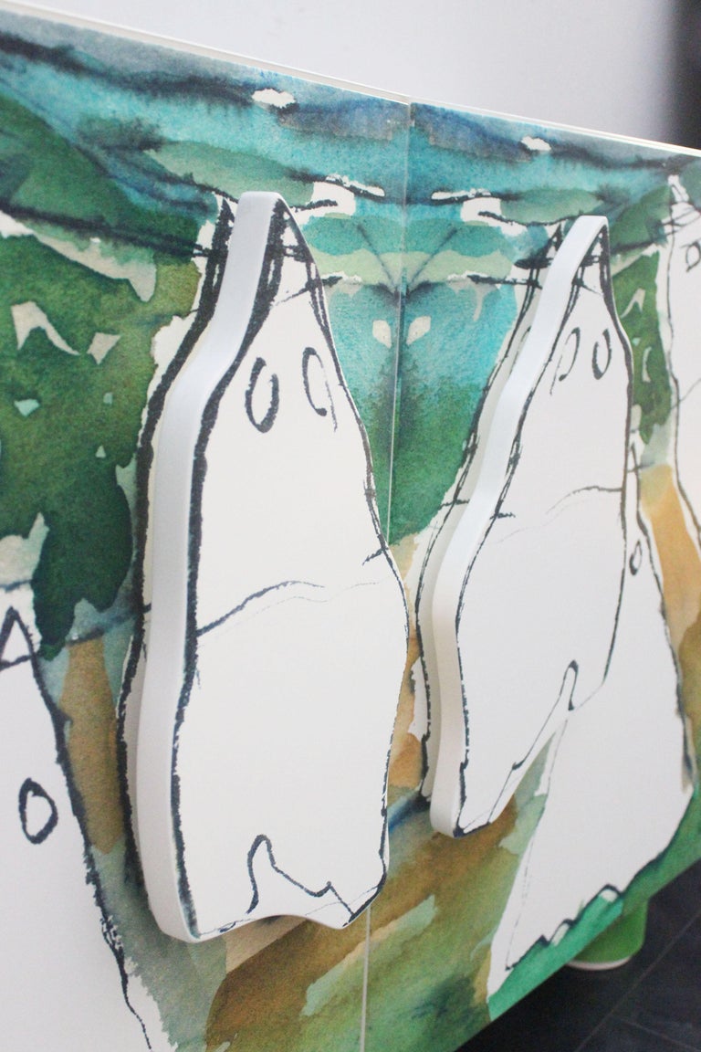 Sideboard by Sandro Chia for Cleto Munari, 2008 For Sale at 1stDibs