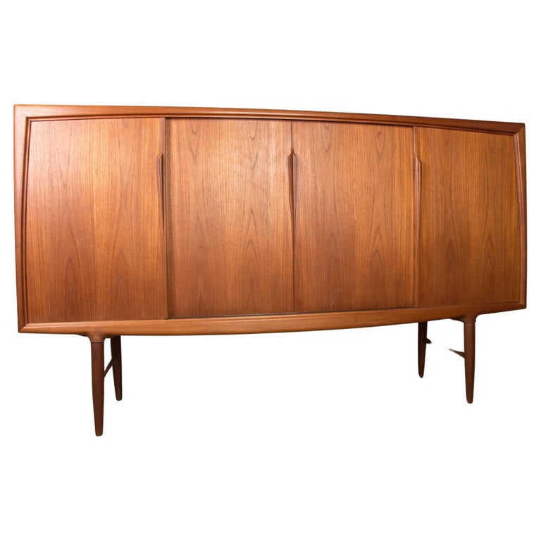 Sideboard, Highboard, Danish in Teak, by Gunni Omann for Omann Juns ...
