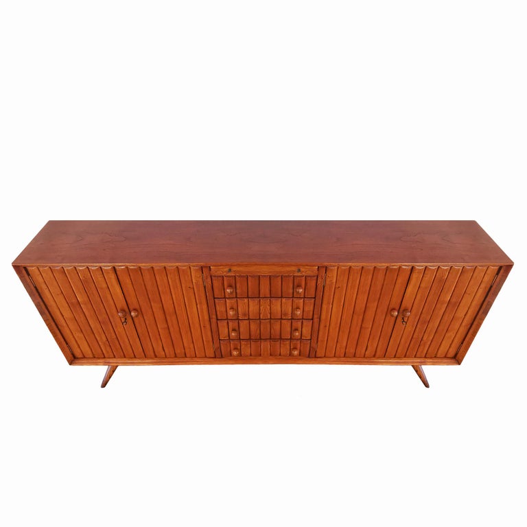 Sideboard in Solid Ash, Spain, 1950 For Sale at 1stDibs