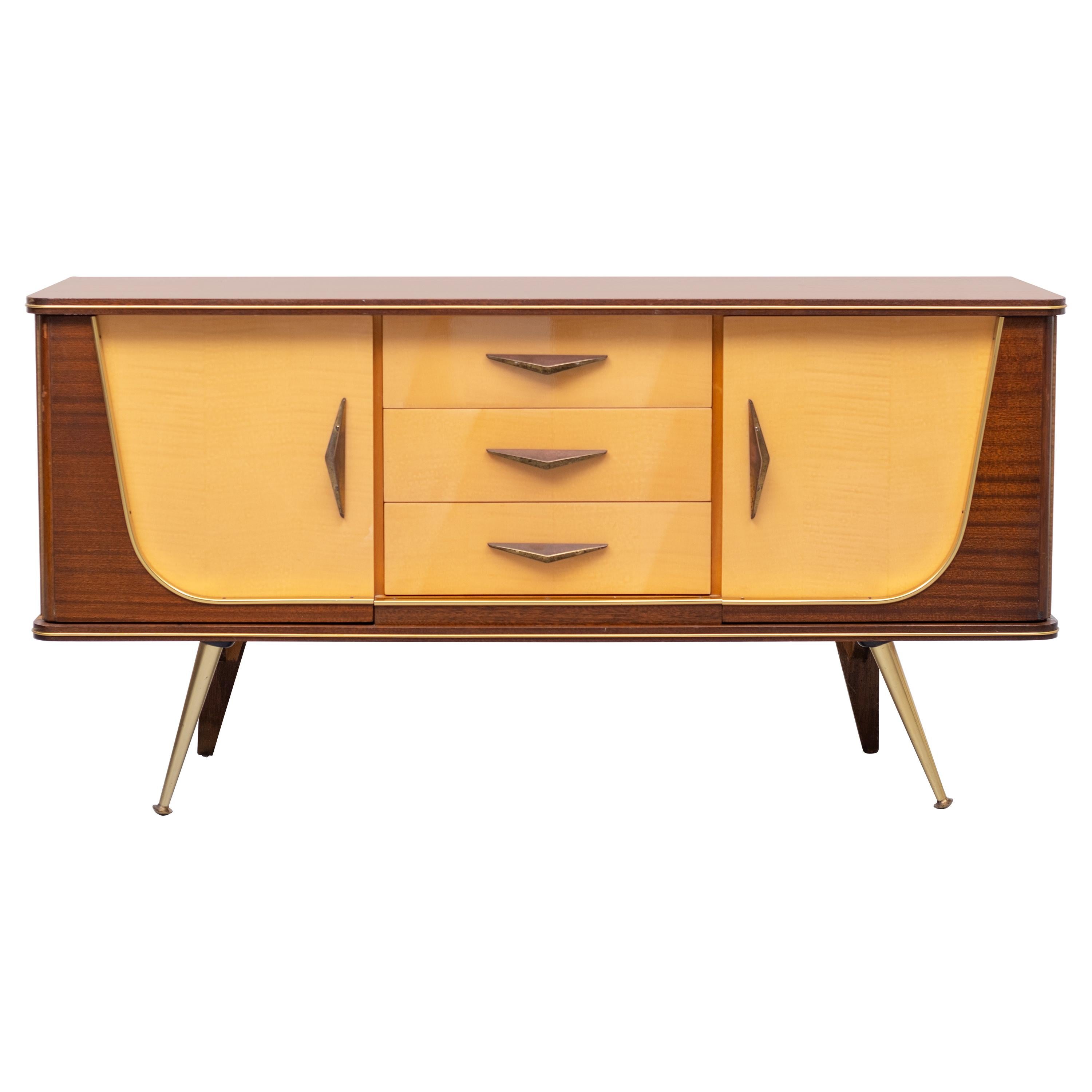 Remarkable 1950s Oak Sideboard For Sale at 1stDibs