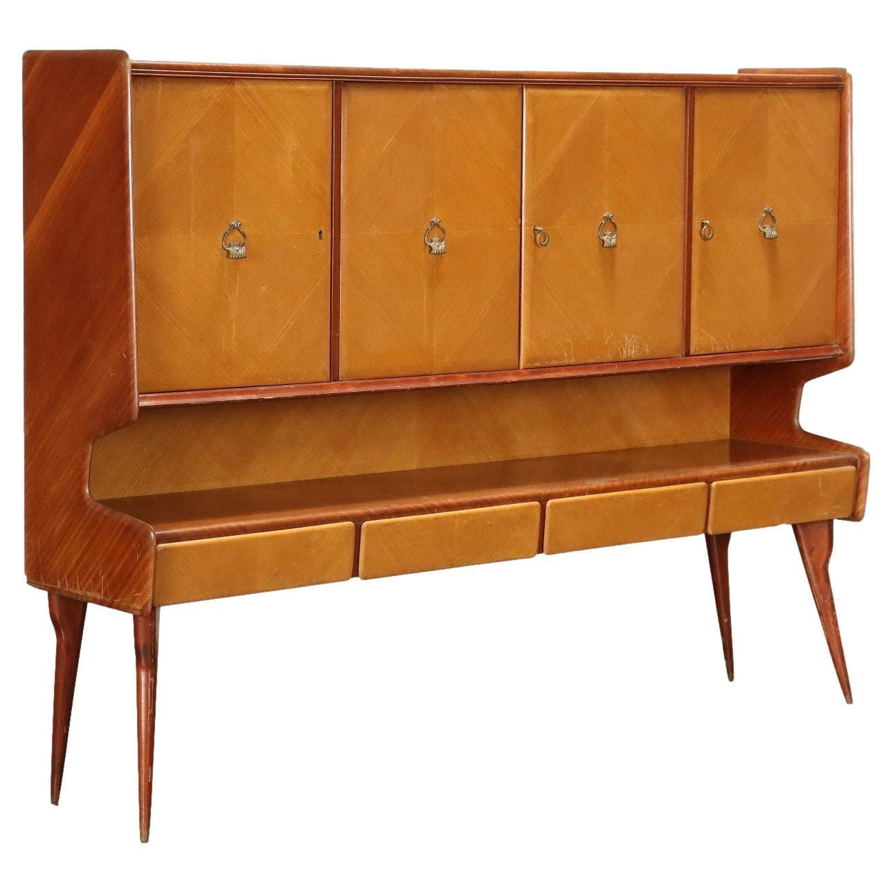 Console Maple Veneer, Italy, 1950s-1960s For Sale at 1stDibs