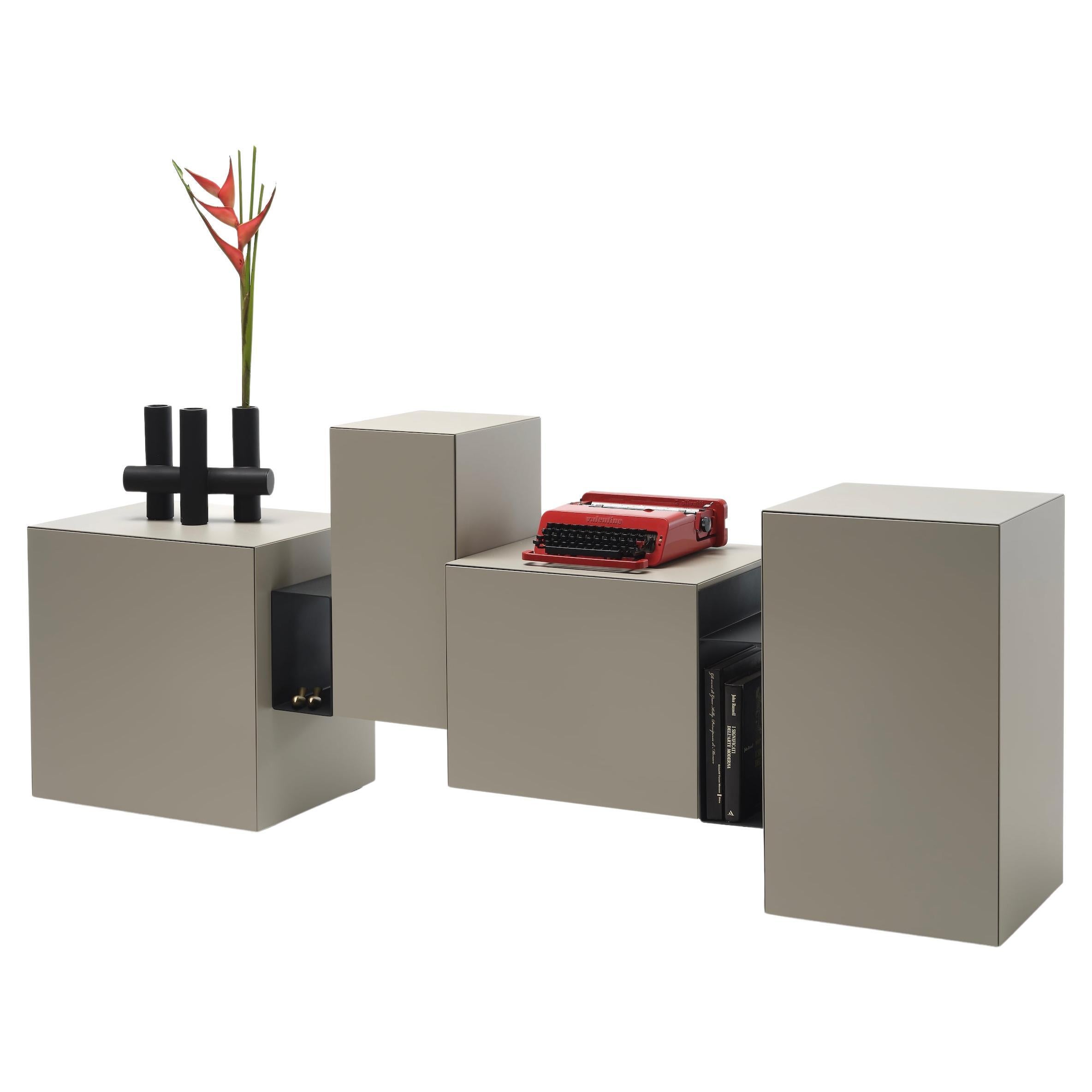 Tall sideboard Storage cabinet Minotti Italia Athena design Bellavista ...