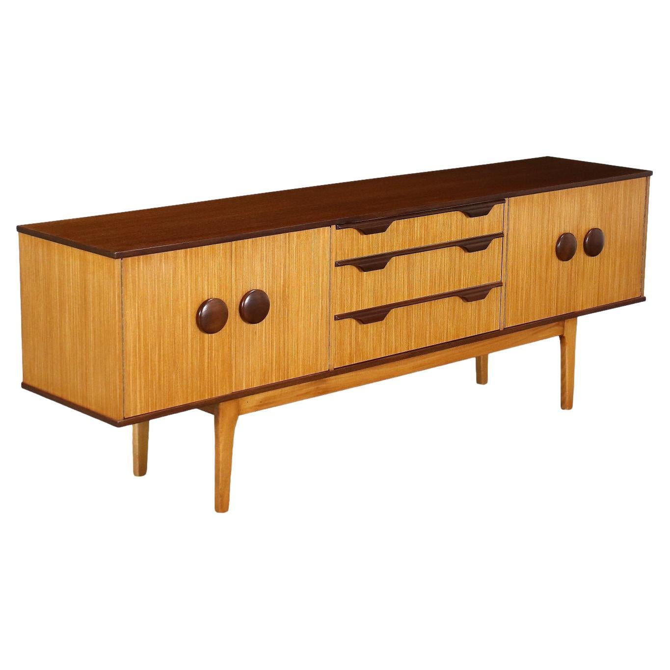 Oswald Vermaercke Paola V-Form Sideboard Teak 1959 at 1stDibs